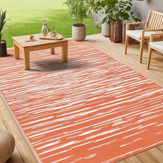Ileading Reversible Outdoor Mats 9x12 for Patio, Camping, RV, Picnic ...