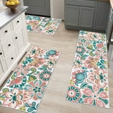Ileading Boho 3-Piece Kitchen Rugs Set, Non Skid, Machine Washable with ...
