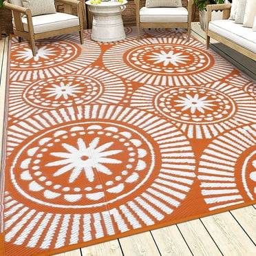 4x6 Waterproof, Reversible Plastic Straw Outdoor Rugs for Patios | Also ...