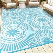 My Texas House Poppy 9' x 12' Driftwood Floral Indoor/Outdoor Rug ...