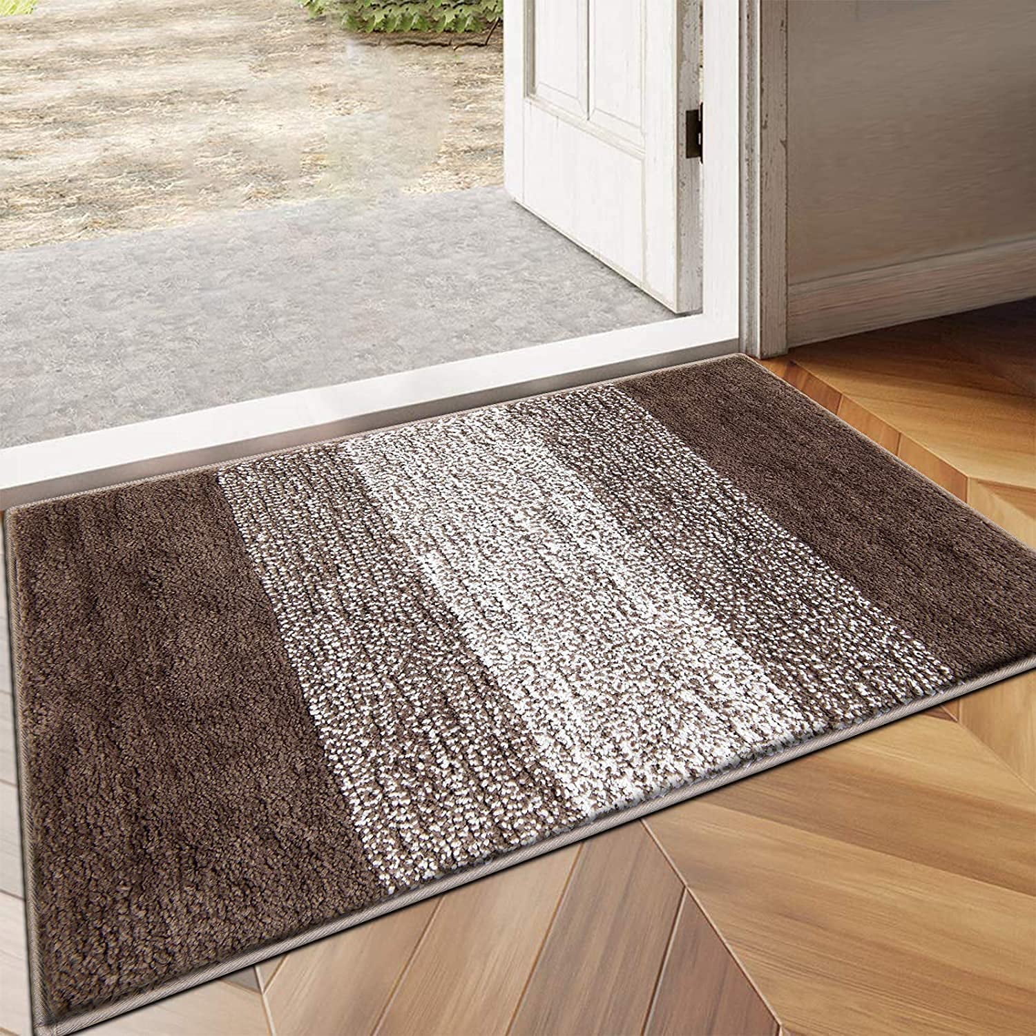 "Ileading Water Absorbing Rubber Back Entry Rugs, Indoor Non Slip Low ...