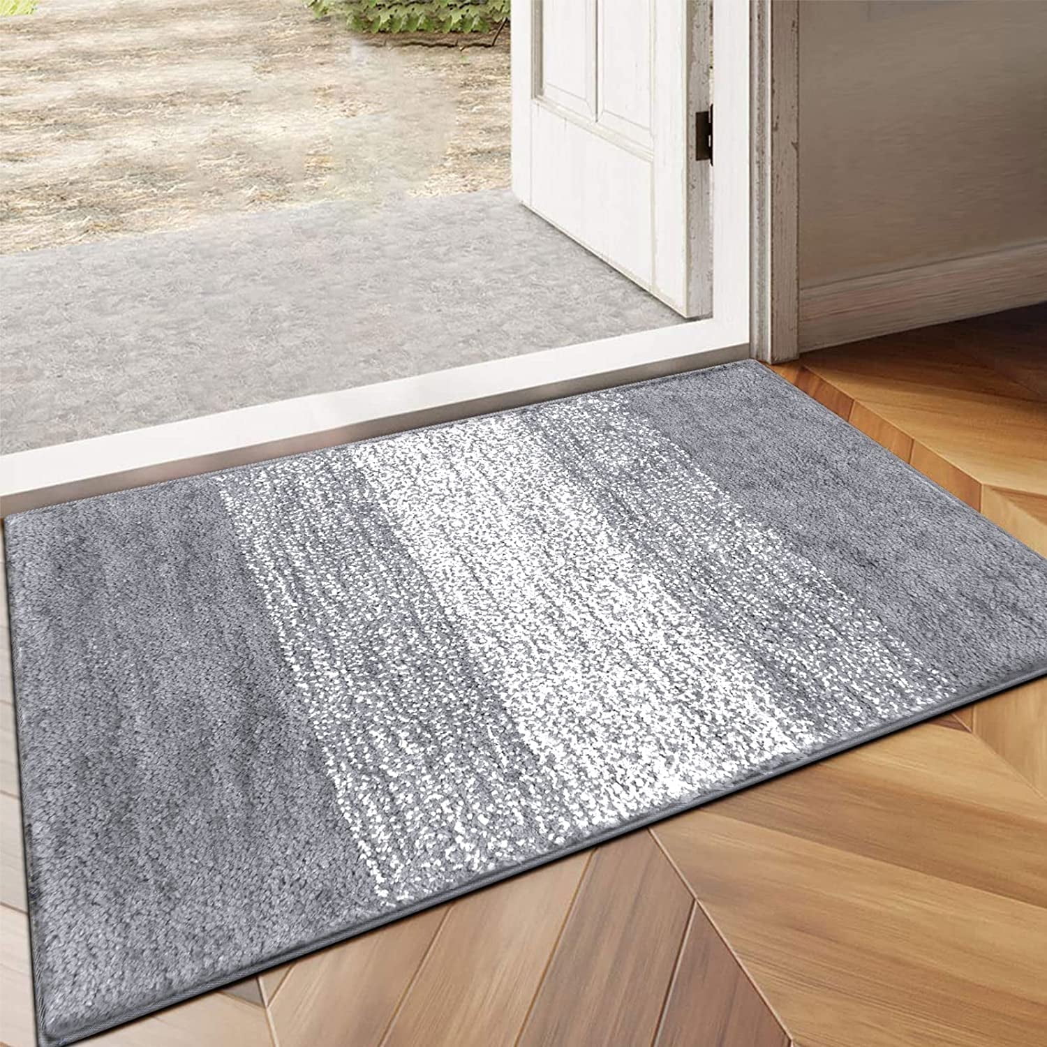 Ileading Water Absorbing Entry Rug, Non-Slip Rubber Backed, Washable ...