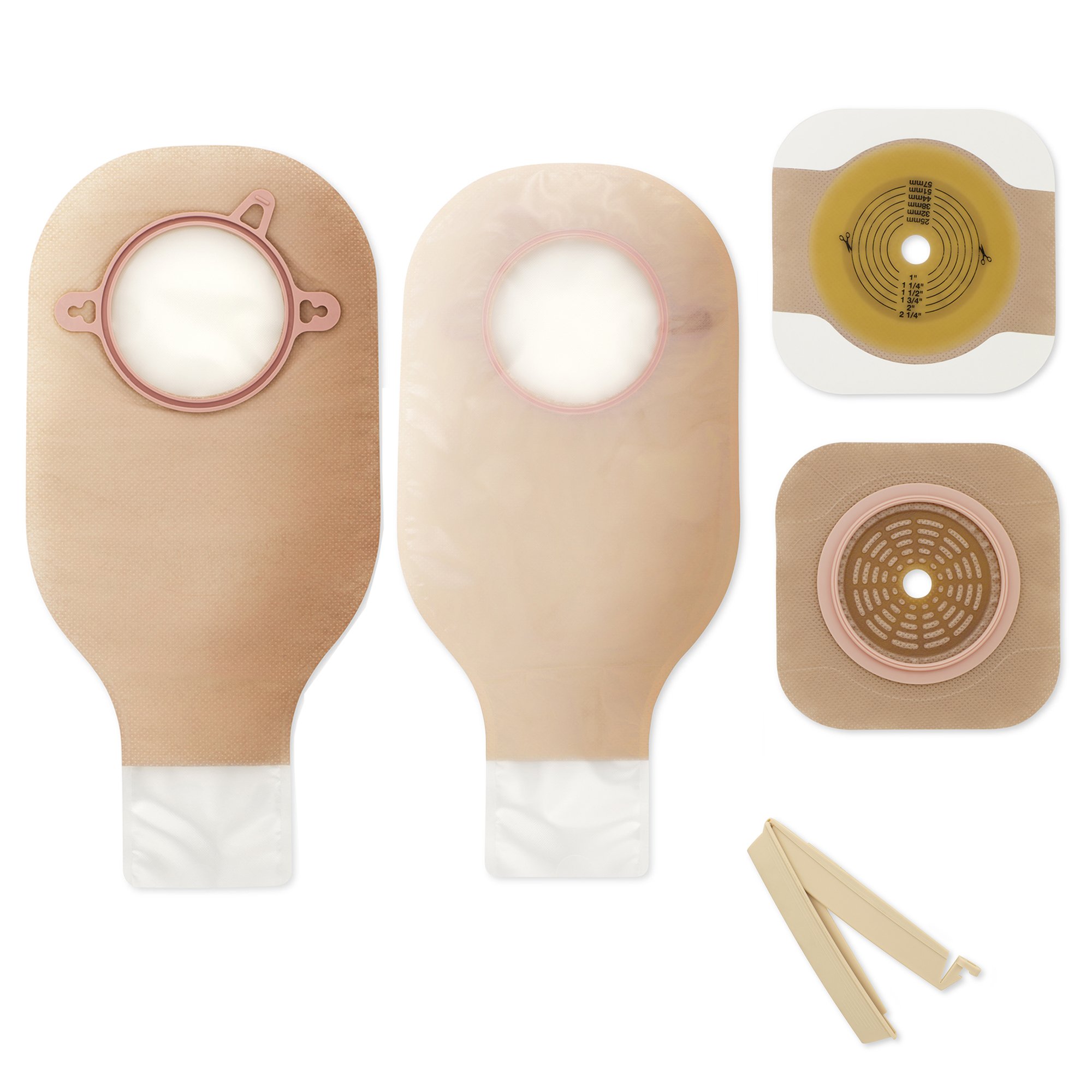 Ileostomy / Colostomy Pouch New Image Two-Piece System 12 Inch Length ...