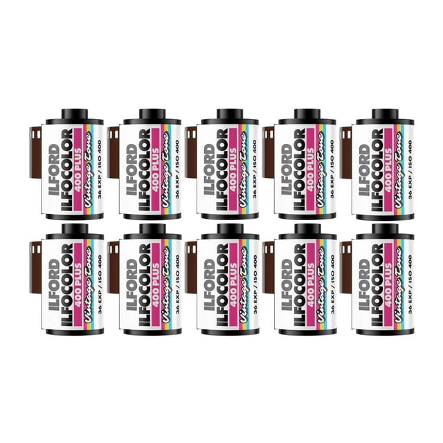 Ilford ILFOCOLOR 400 Plus 35mm Vintage Tone Color Film ISO 400 Bundle ...