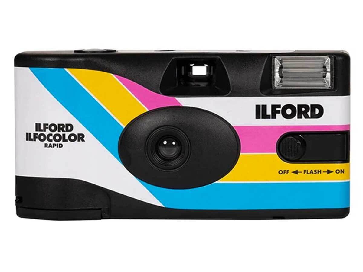 Ilford Ilfocolor Rapid Retro Single Use Film Camera, 27 Exposure, 400 ...