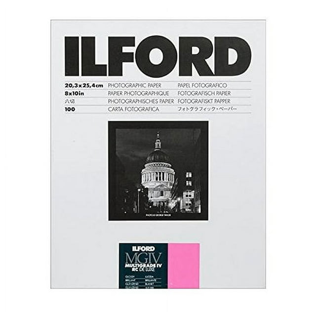 Ilford Multigrade IV RC Deluxe Resin Coated VC Paper, 8x10, 100 Pack ...