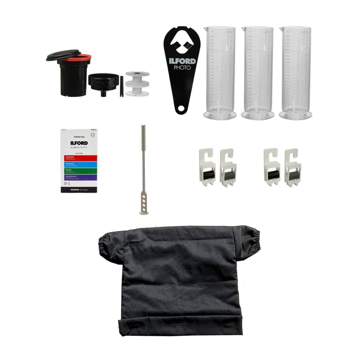 Ilford & Paterson Photographic Film Processing Kit with Changing Bag ...
