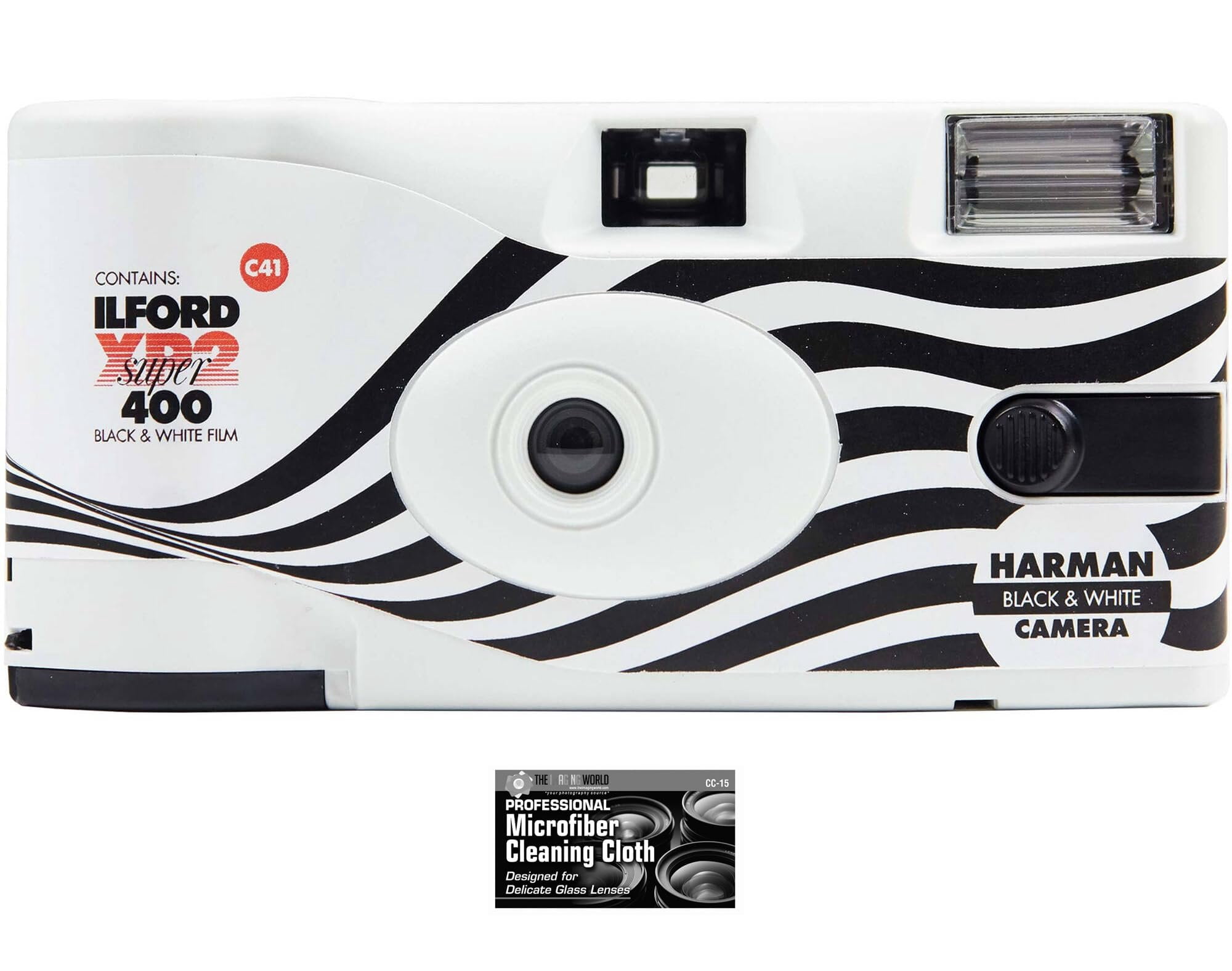 Ilford XP2 35mm ISO-400 B&W One-Time Single-Use Disposable Camera with ...