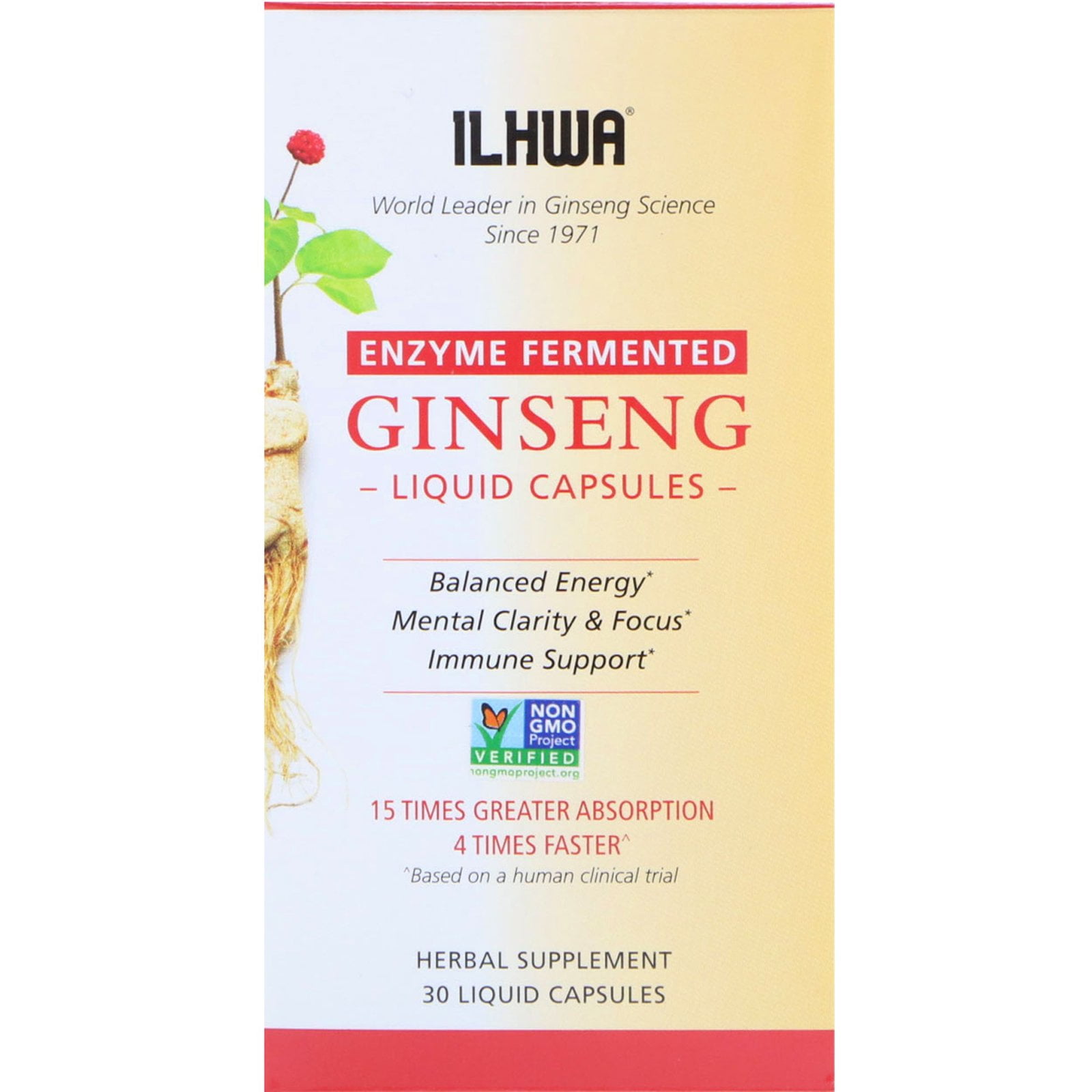 Ilhwa Enzyme Fermented Ginseng Herbal Supplement - 1 Each - 30 CAP ...
