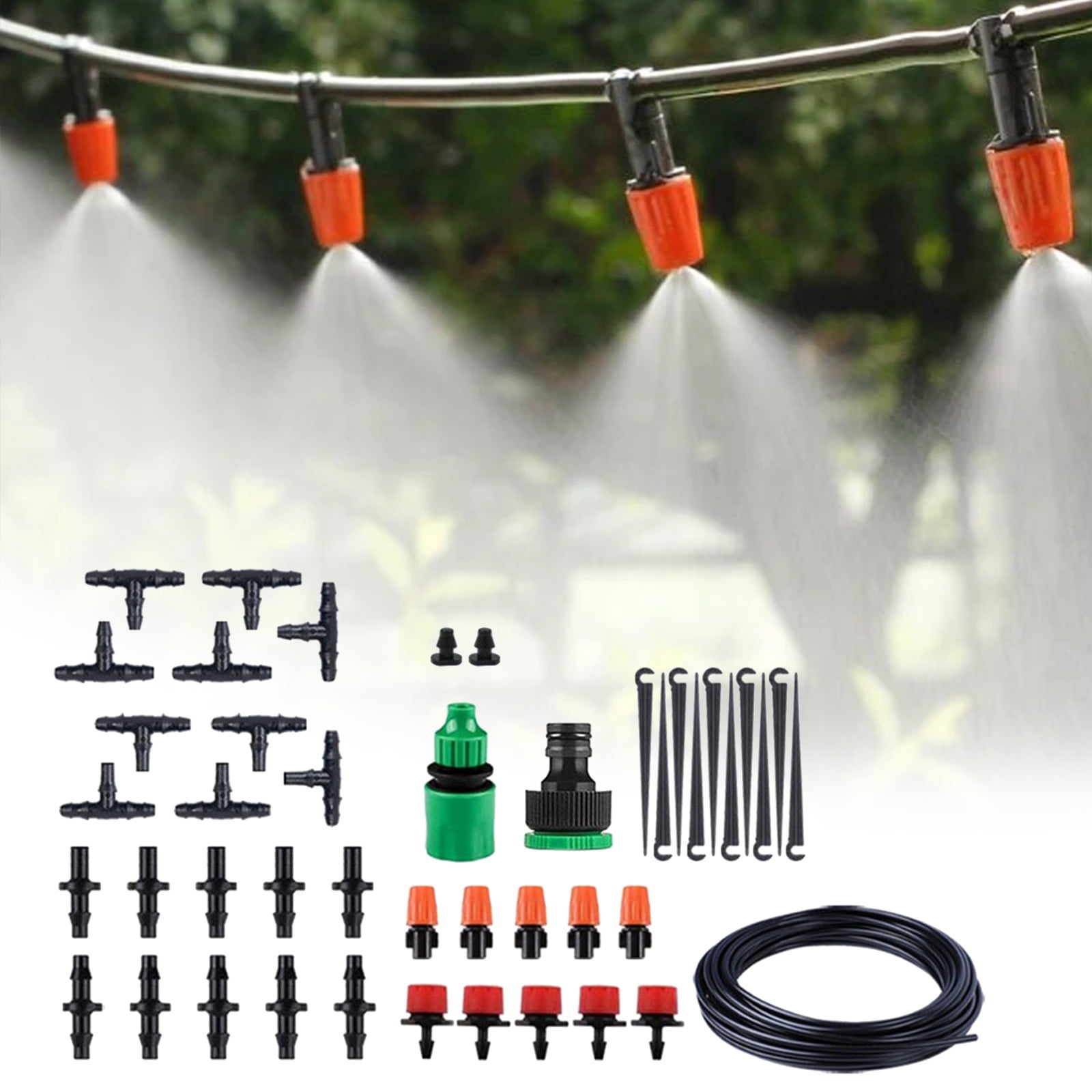 Iliya 10-Way Garden Drip Irrigation Kit | Automatic Watering System ...