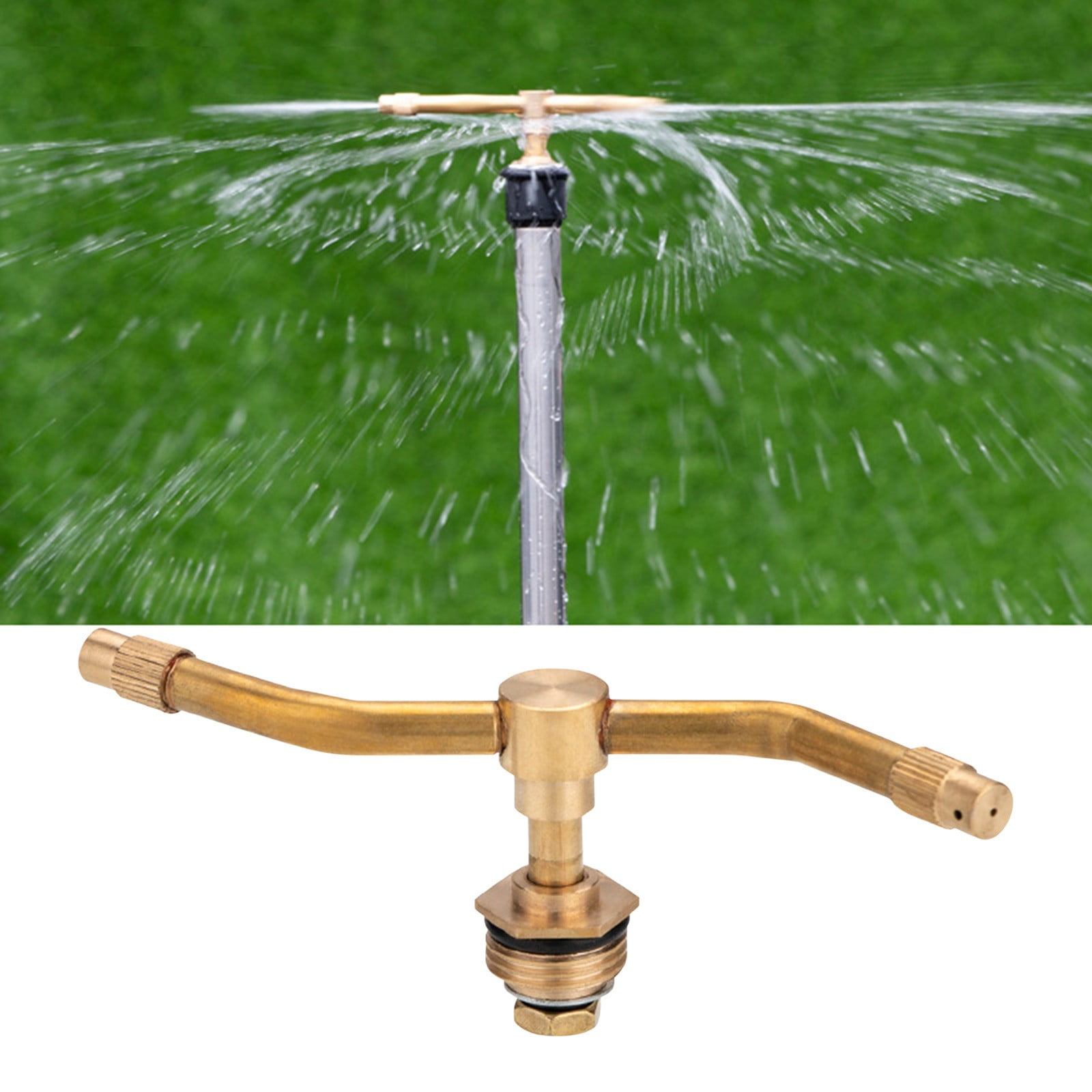 Iliya 360° Automatic Rotary Brass Sprinkler - Copper Garden Irrigation ...