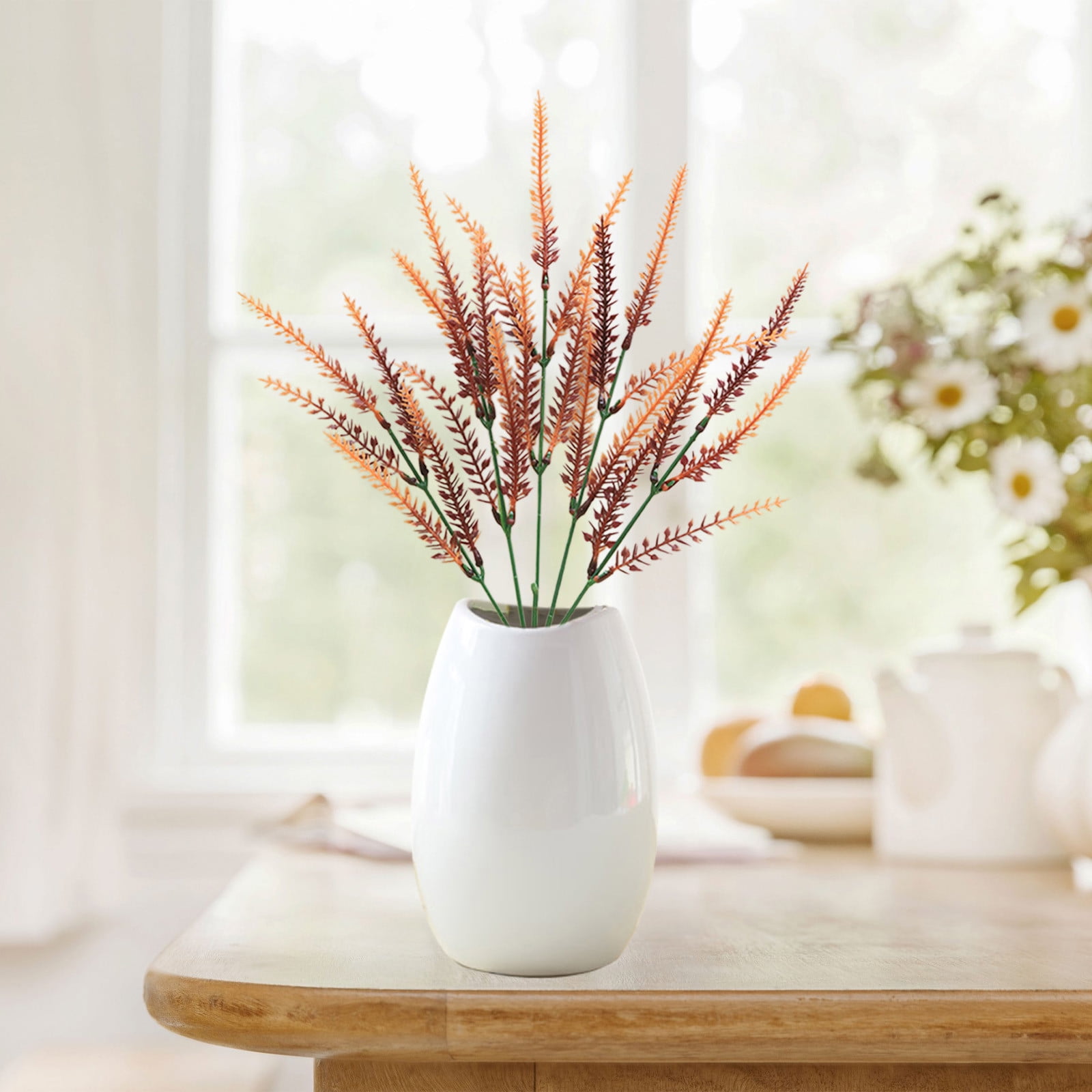 Iliya Artificial Wheat Ears Flowers, Plastic Fake Flowers, Waterproof ...