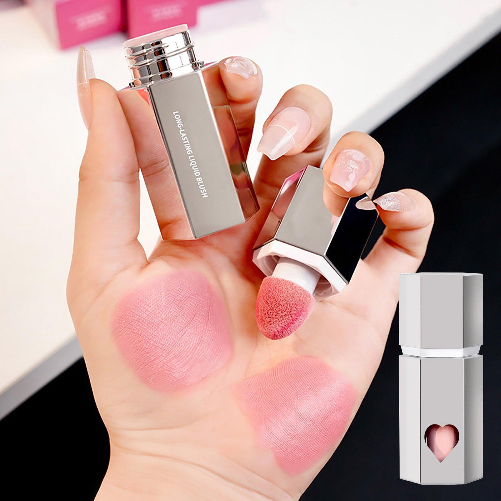 Iliya Blush Liquid Blush Highlight 3 In 1 for Women Matte Makeup ...