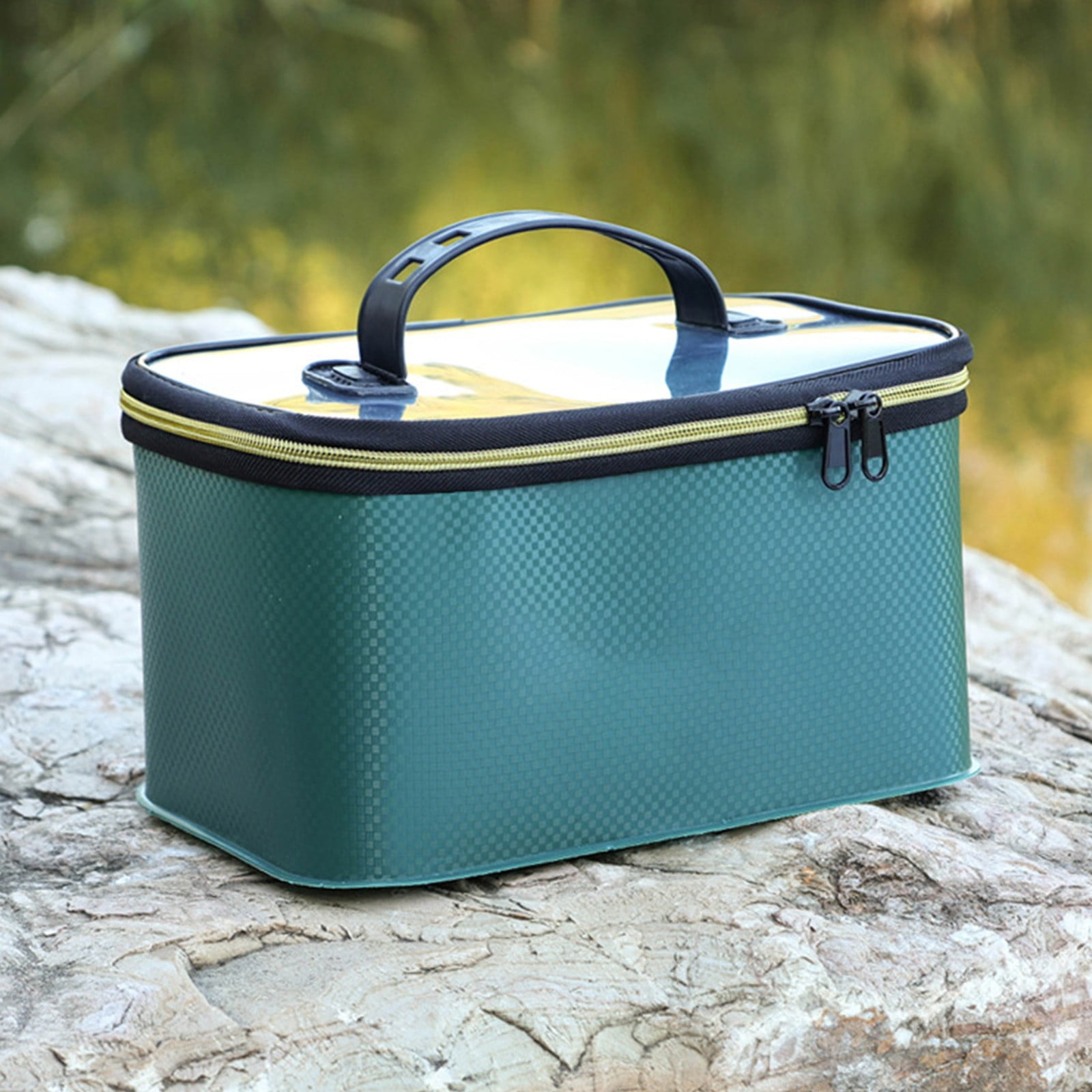 Iliya Foldable Fishing Bucket | 10L EVA Live Fish Container | Portable Water Bucket for Fishing ...