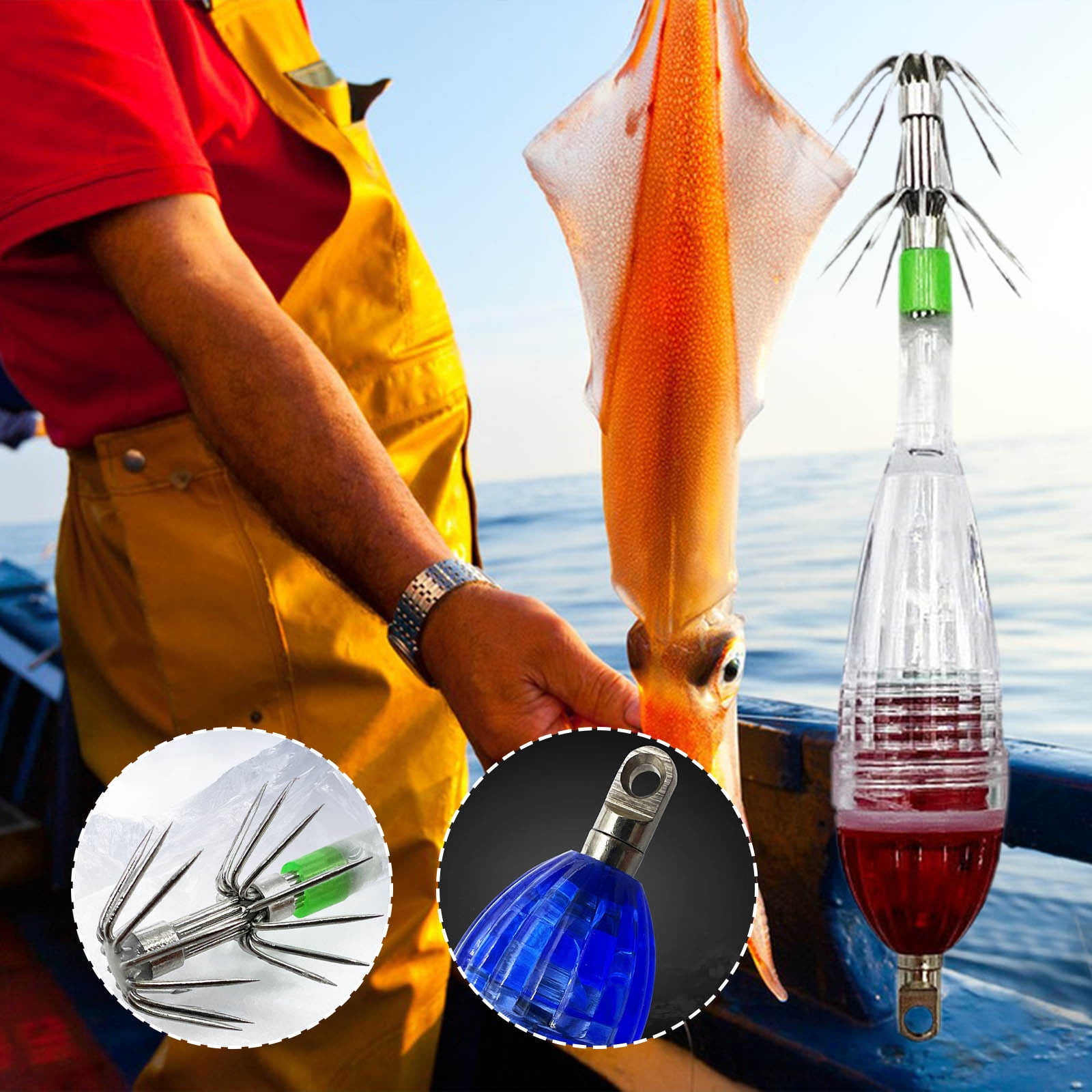 Iliya LED Underwater Fishing Light for Squid | Fast Umbrella Hook ...