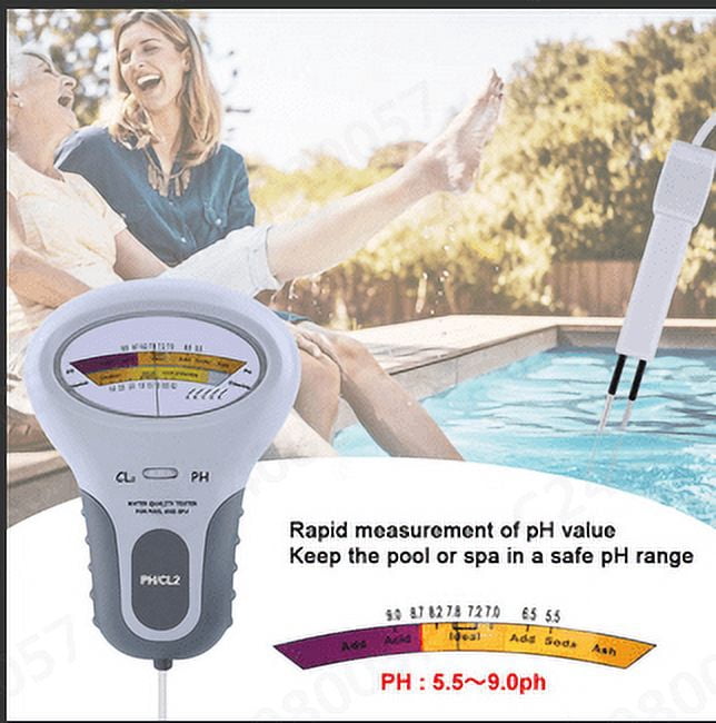 Iliya Portable Digital pH & Chlorine Water Tester | Swimming Pool & Spa ...