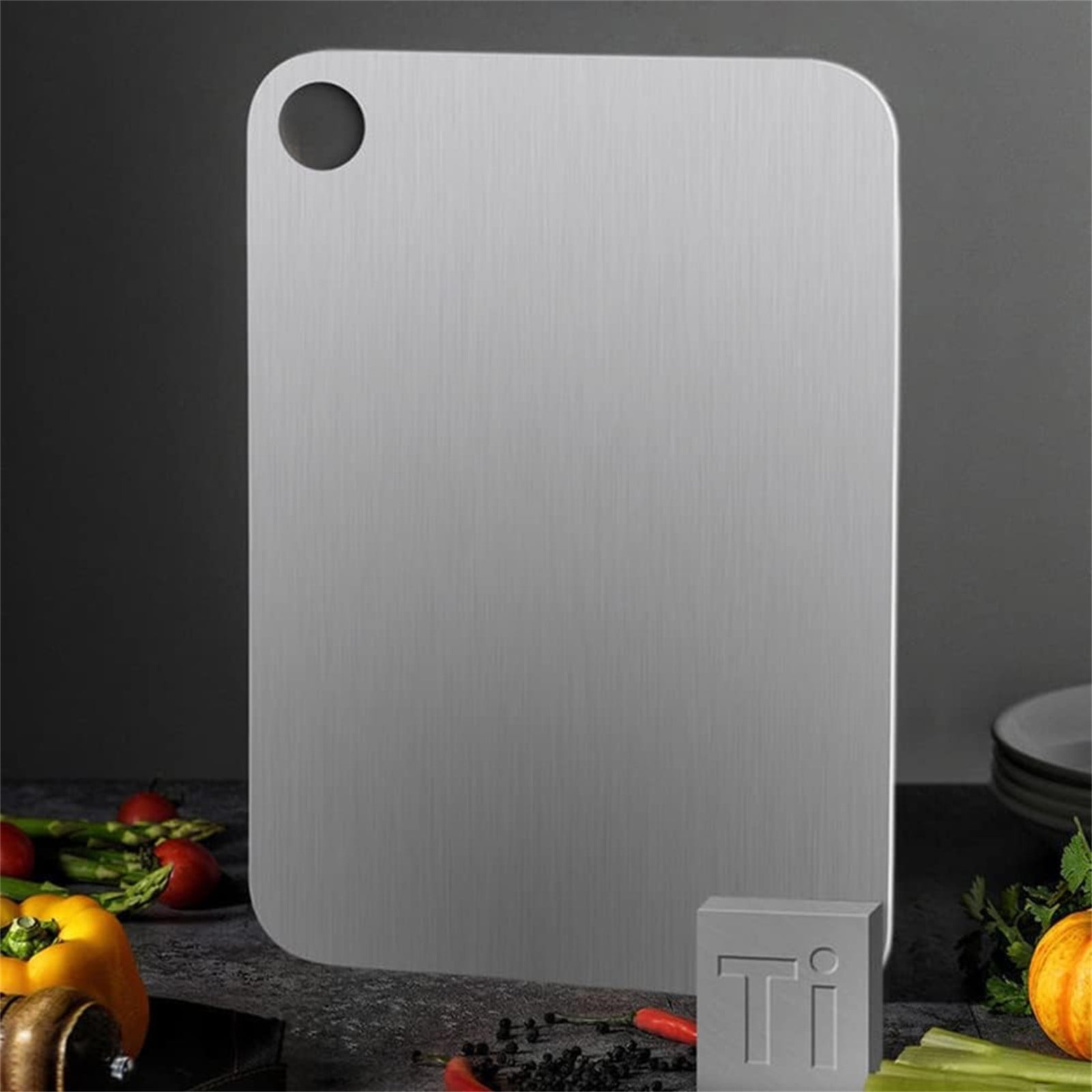 Iliya Stainless Steel Chopping Board, Multifunctional Double-Sided ...