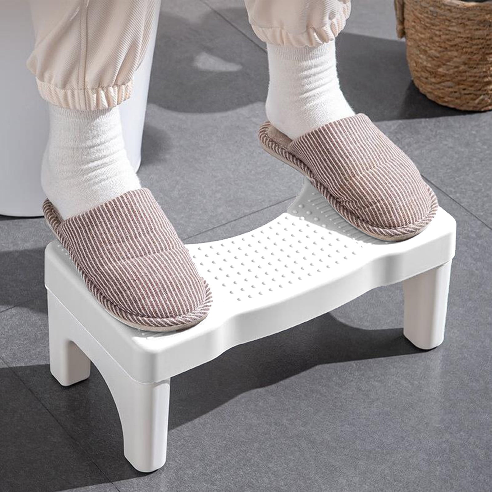 Iliya Toilet Stool Squatting Poop Stool Bathroom Potty Step Stool Toilet Assistance Steps Step ...