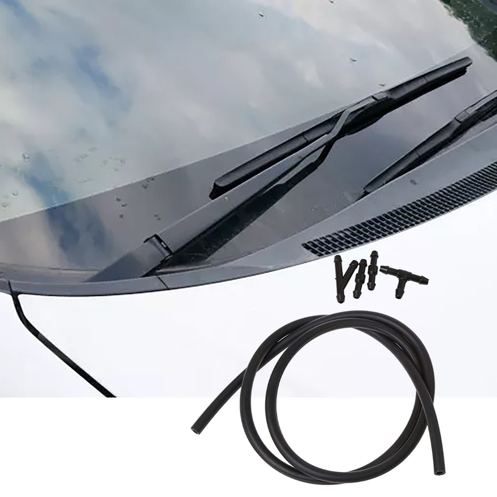 Iliya Universal Windshield Washer Hose Repair Kit | 2M Black Plastic ...