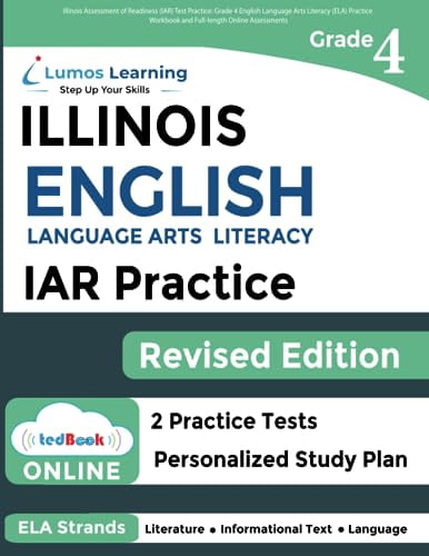 Pre-Owned Illinois Assessment of Readiness (IAR) Test Practice: Grade 4 ...
