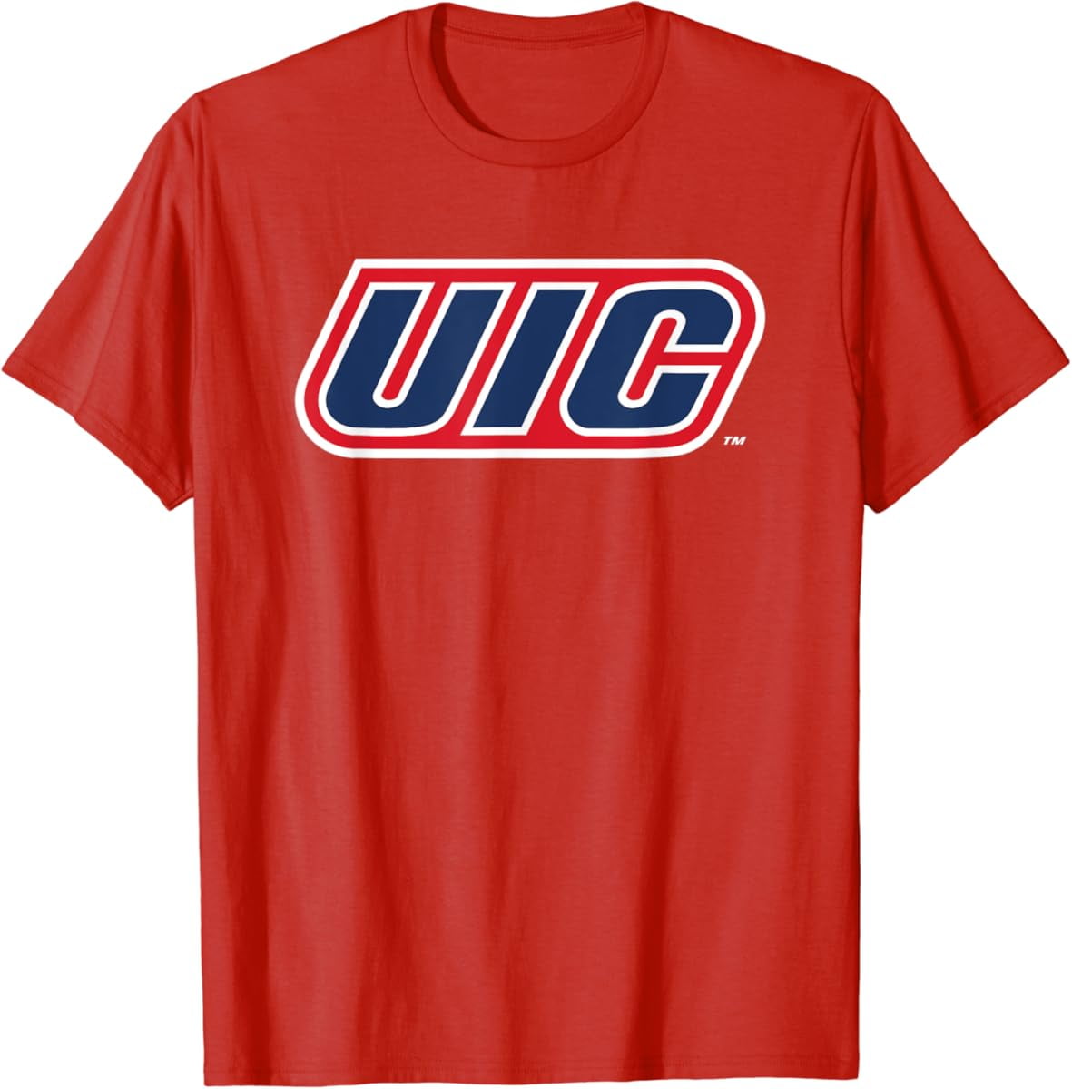Illinois Chicago Flames Uic Icon Red Officially Licensed T-Shirt ...