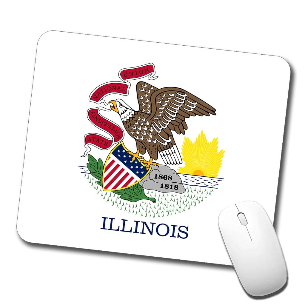 Illinois IL State Flag Mouse Pad Low Profile Gaming Mat - Walmart.com