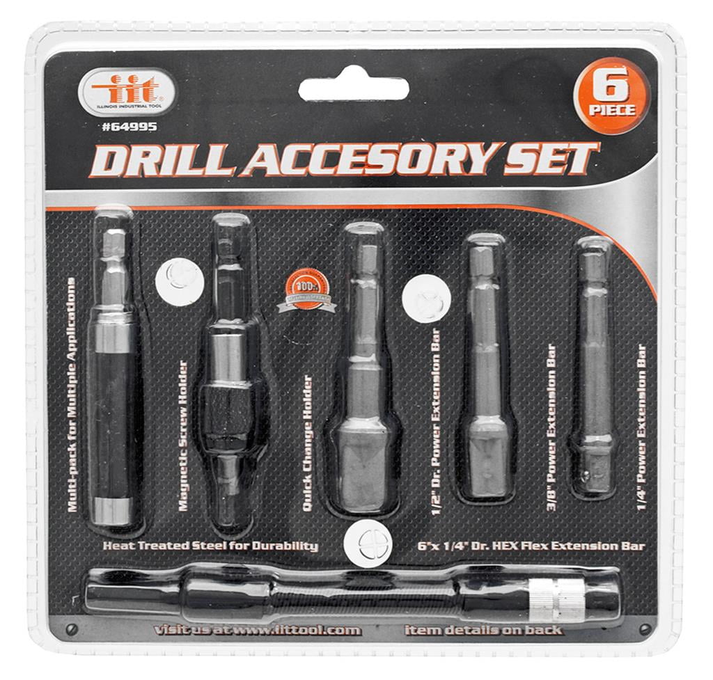 "Illinois Industrial Tool 6-pc. Drill Accessory Set" - Walmart.com