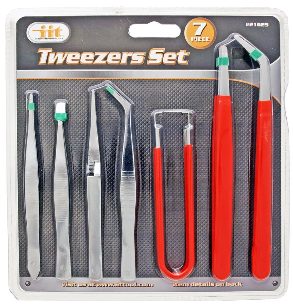 Illinois Industrial Tool 7-pc. Tweezers Set - Walmart.com