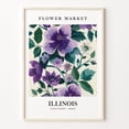 Illinois State Flower Art Print Vintage Violet 1960S Wall Art Neutral ...