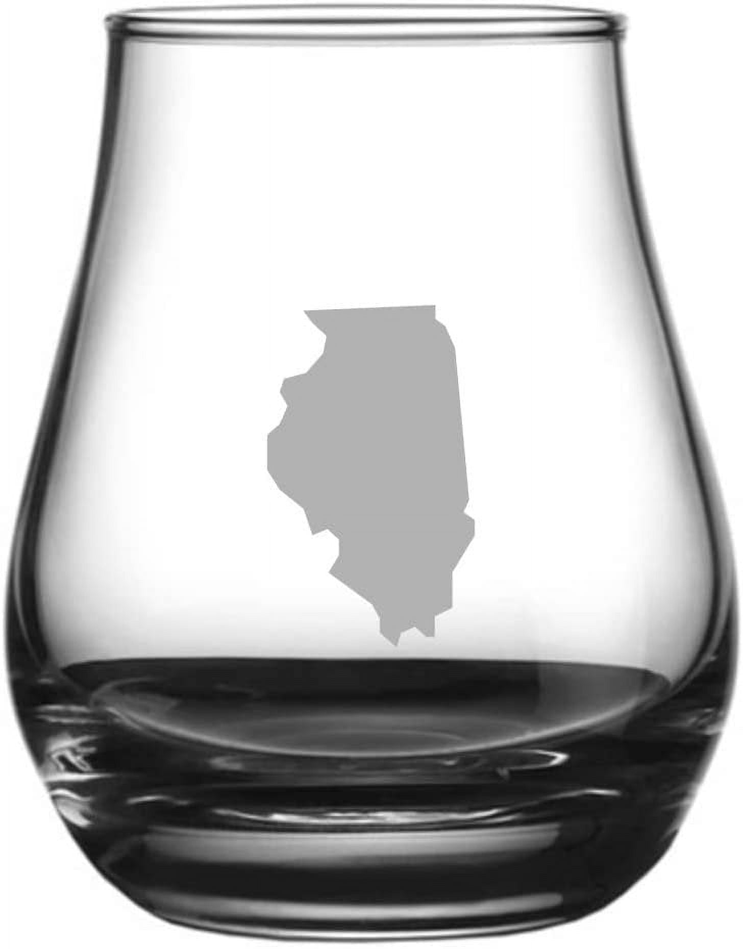 Illinois States Etched 4.1oz Spey Dram Whisky Glass - Walmart Business ...