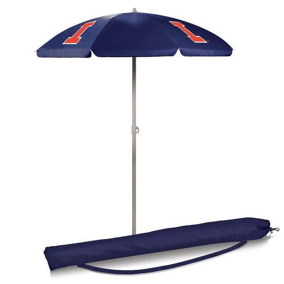 Illinois Team Sports Fighting Illini Beach Umbrella - Walmart.com