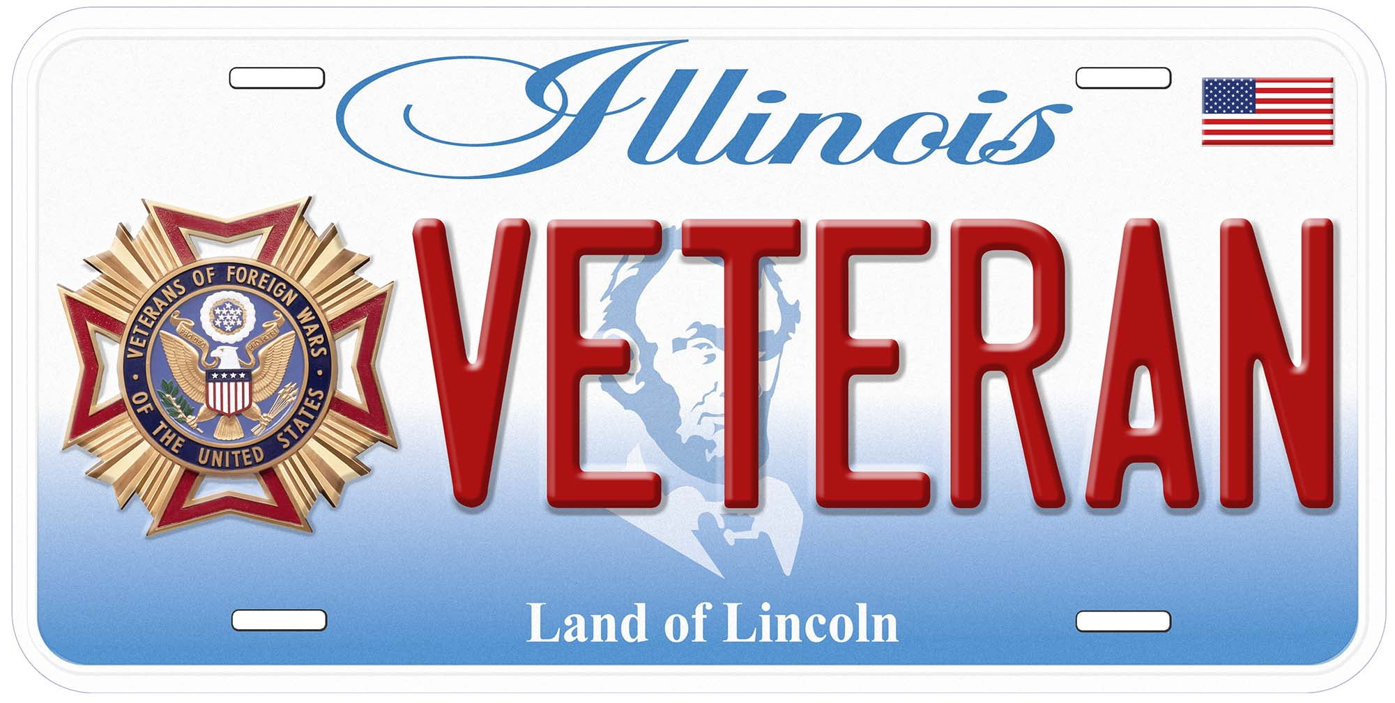 Illinois Veteran Novelty Car Auto License Plate Walmart