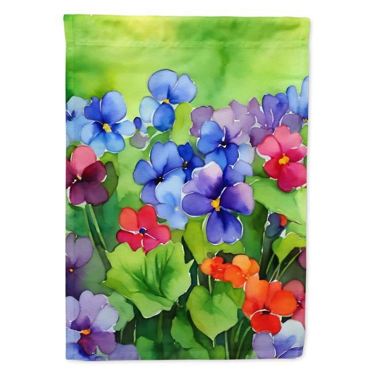 Illinois Violet in Watercolor Garden Flag 11.25 in x 15.5 in - Walmart.com