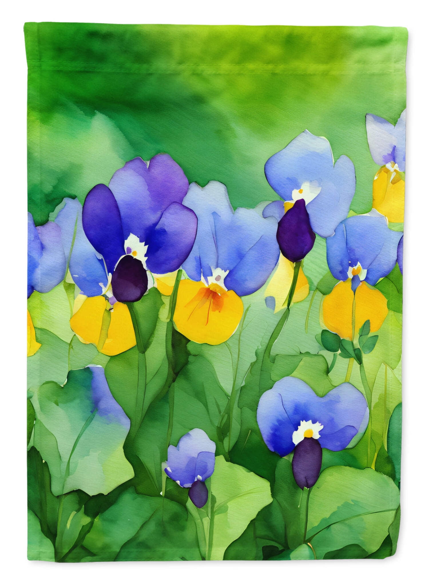 Illinois Violet in Watercolor House Flag 28 in x 40 in - Walmart.com
