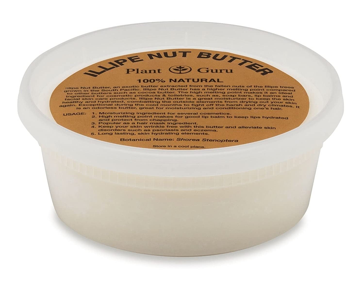 Illipe Nut Butter 8 oz 100% Pure Raw Natural Cold Pressed For Skin ...