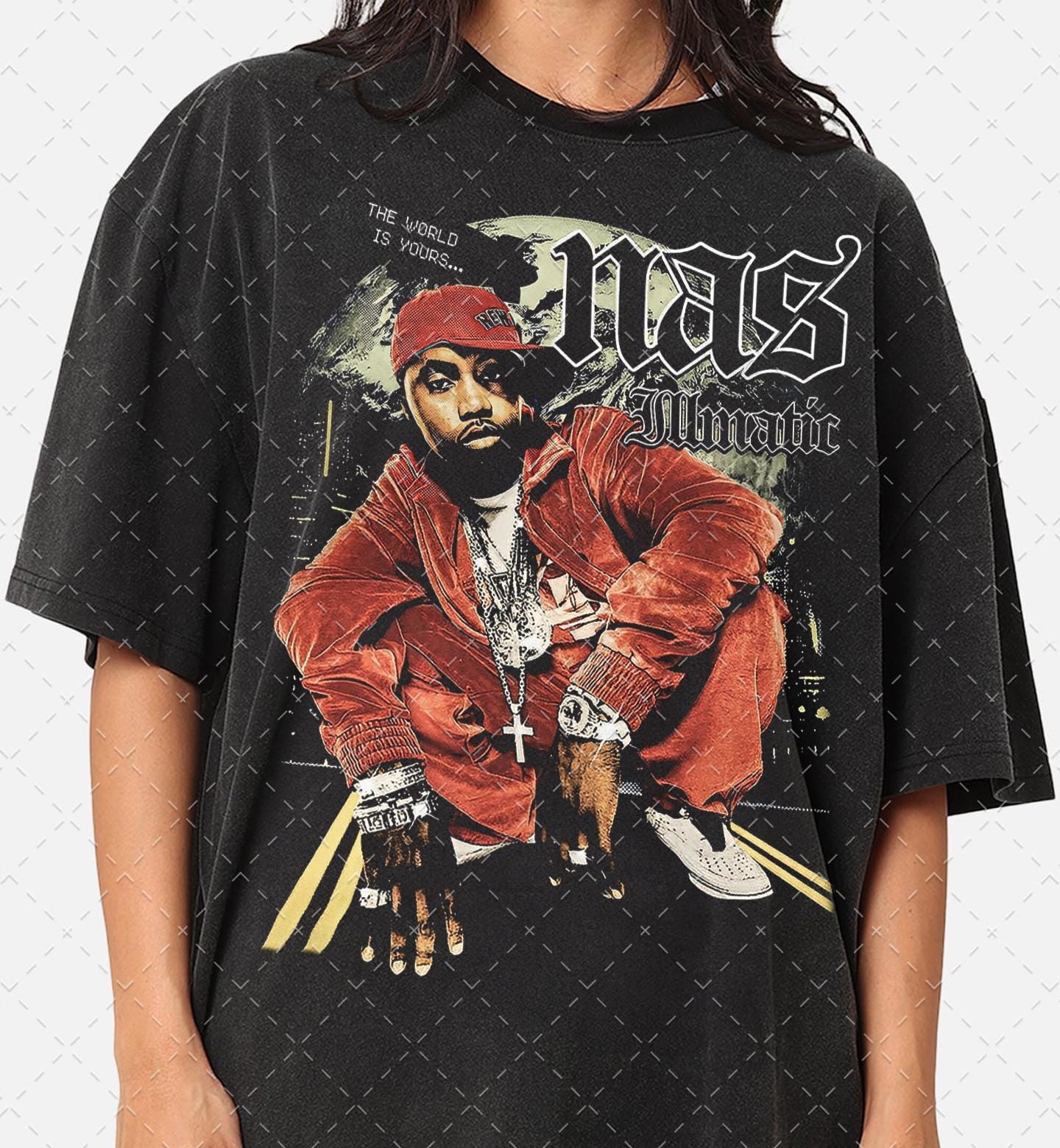 Illmatic Nas Graphic Tee: 90s Hip Hop Rap Shirt - Walmart.com