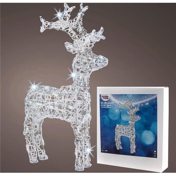 Illumax G48 9937302 LED Acrylic Deer 4 ft. Cool White Flashing Effect ...