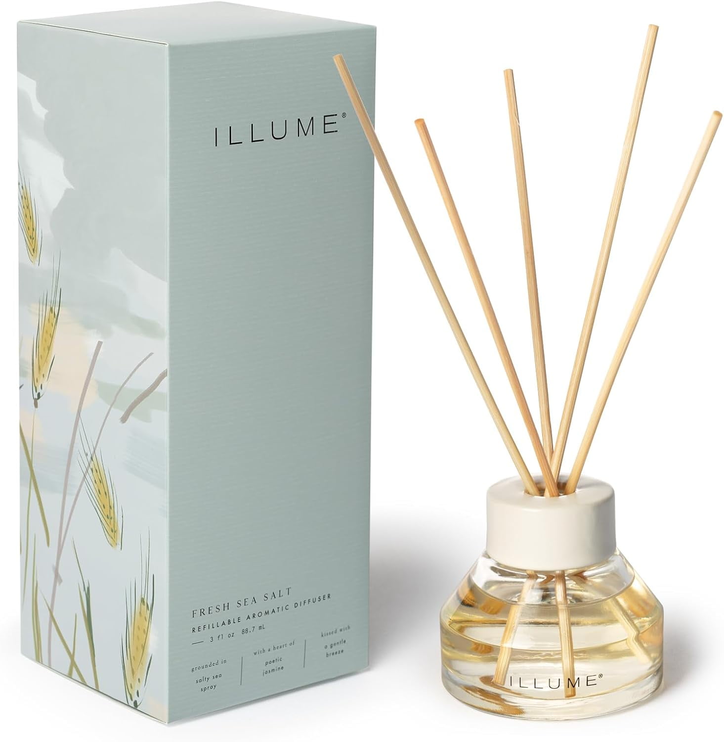Illume Beautifully Done Essentials Fresh Sea Salt Aromatic, 3 oz ...