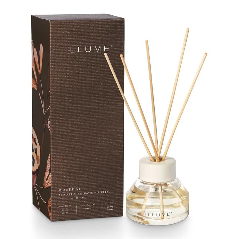Illume Refillable Reed Diffuser 3 Oz. - Woodfire - Walmart.com