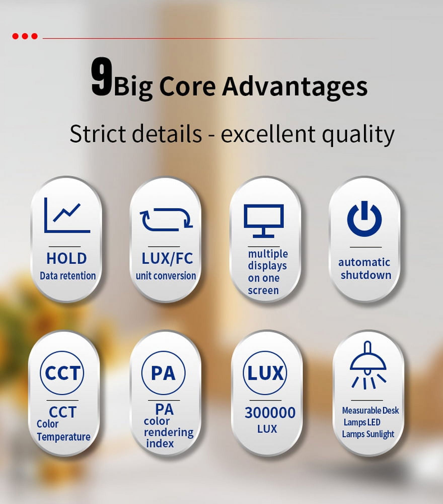 Illuminance Meter,Meter 0.5-300000lux Led 0.5-300000lux Led Test Led ...