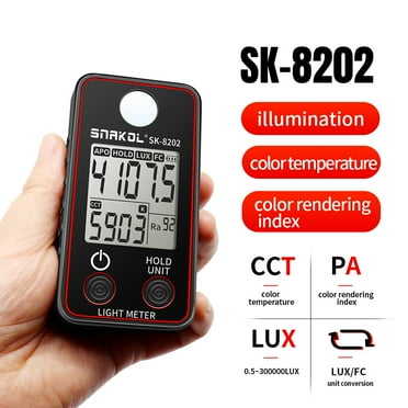 AUTOOL TE301 Digital Illuminometer, Professional Lux Meter, Light ...