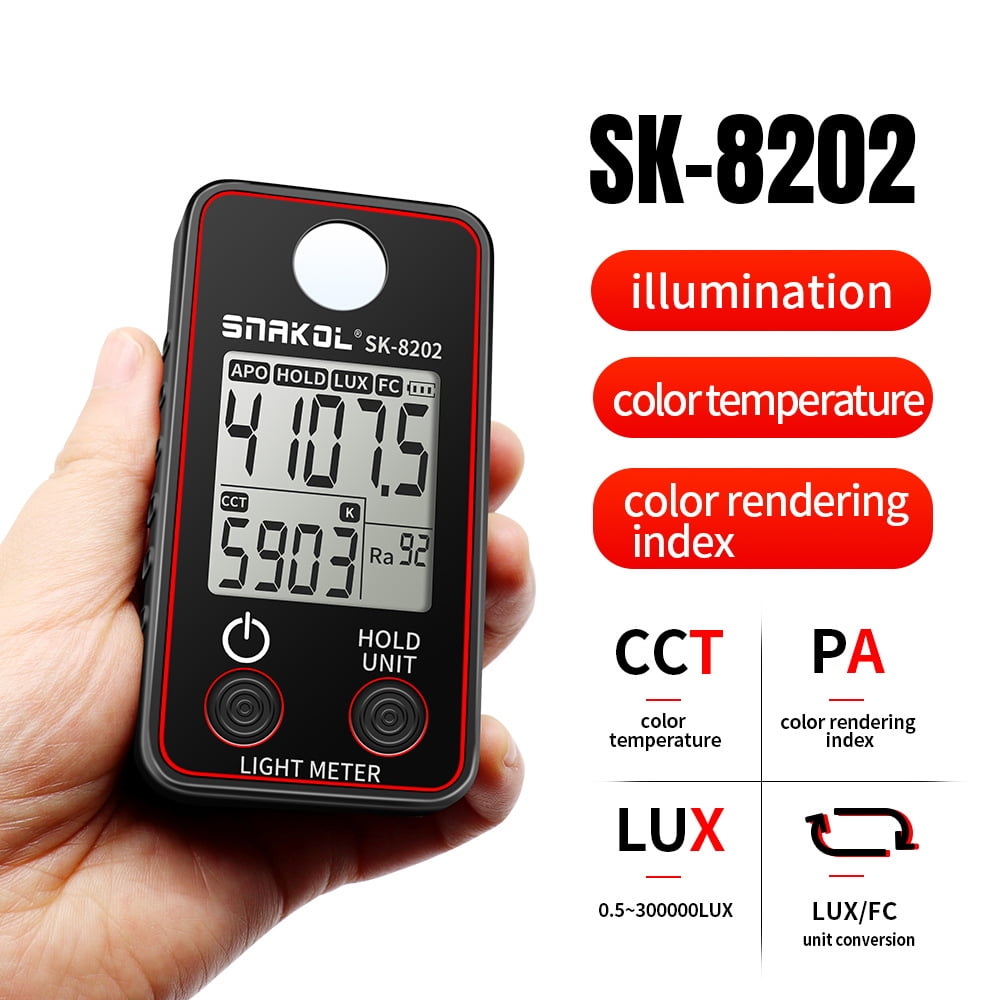 Illuminance Meter,Precise Meter Tester Precise Led Test Tester Color ...