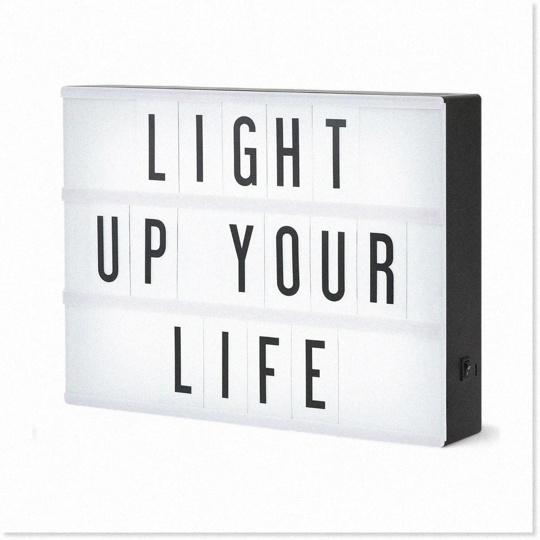 IlluminateBox: A4 LED Marquee Light Box - 100 Letters & Numbers, USB ...
