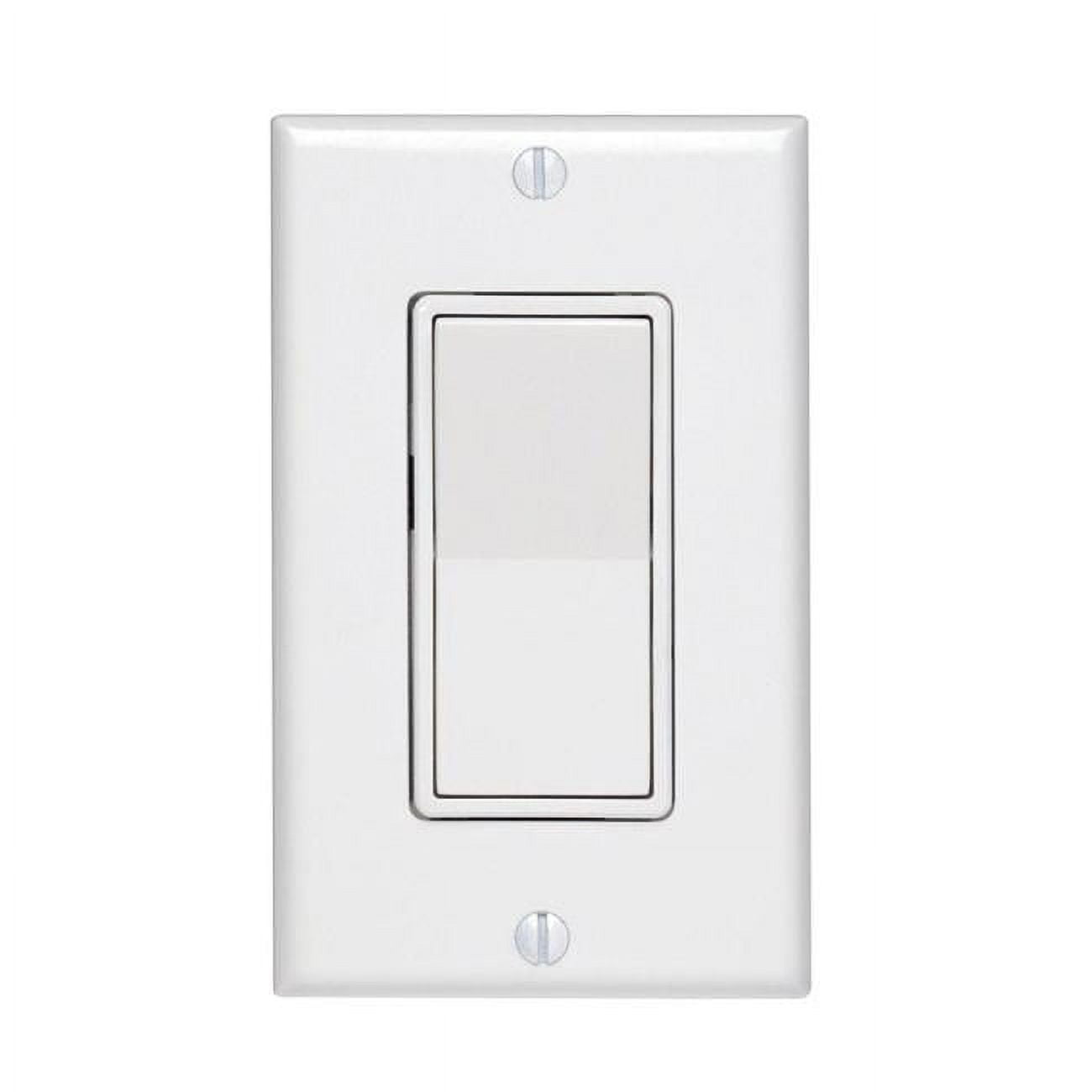 Illuminated 15A Single Pole Rocker Switch, White - Walmart.com