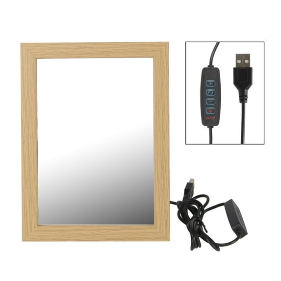 Illuminated 3D Embossed Photo Frame With LED Light Panel Display Case ...