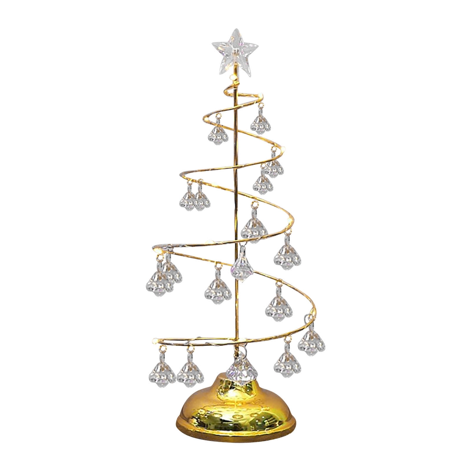 Illuminated Christmas Tree, Crystal Christmas Tree Table Lamp ...