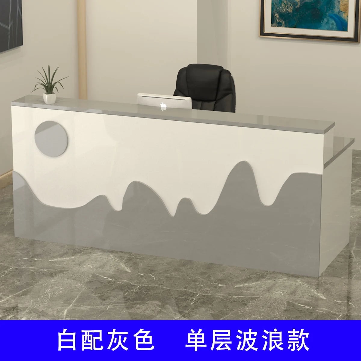 Illuminated Corner Reception Desks Classic Small Nordic Design ...