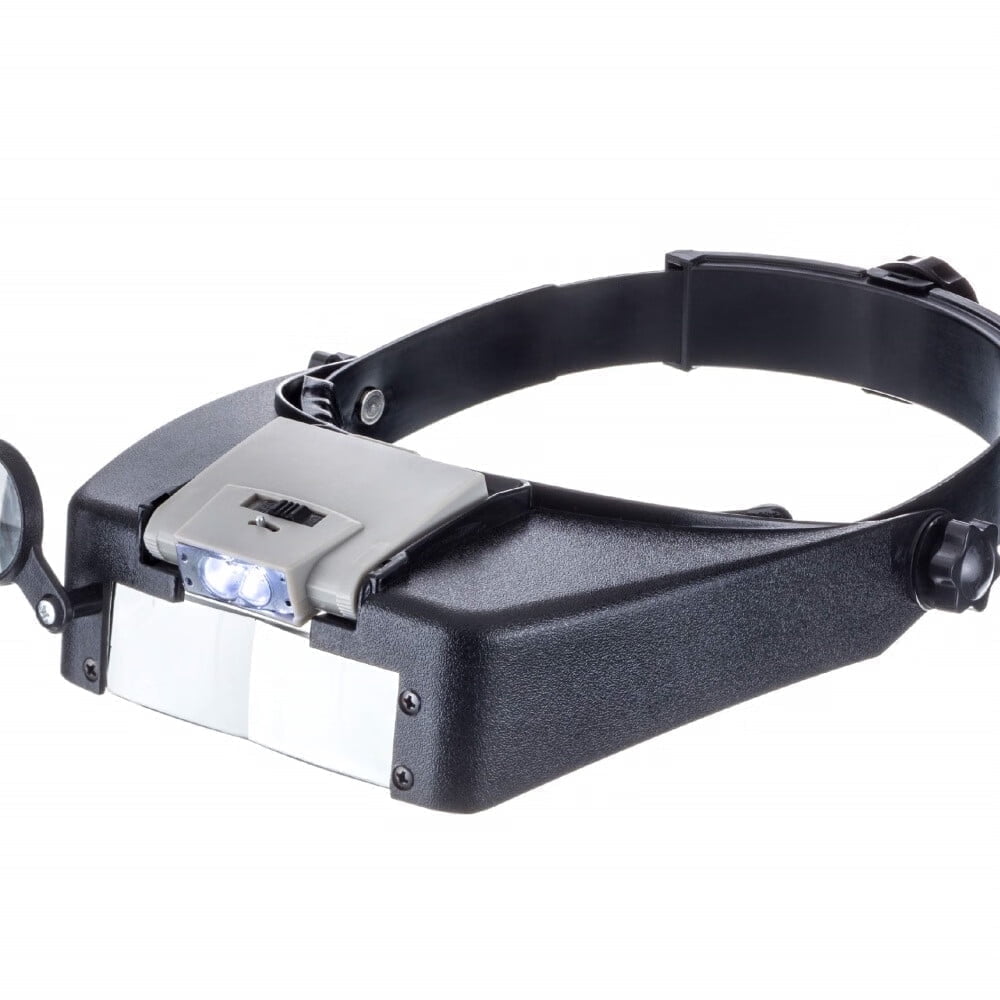 Illuminated Dual Lens Flip-In Head Magnifier, Head Magnifier, Tools for ...