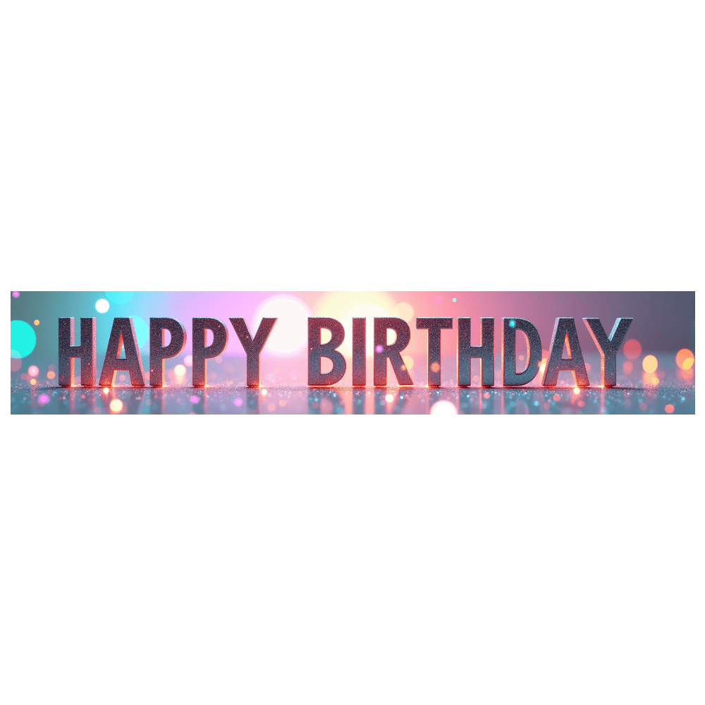Illuminated Happy Birthday Banner Backdrop Party Decors for Birthday ...