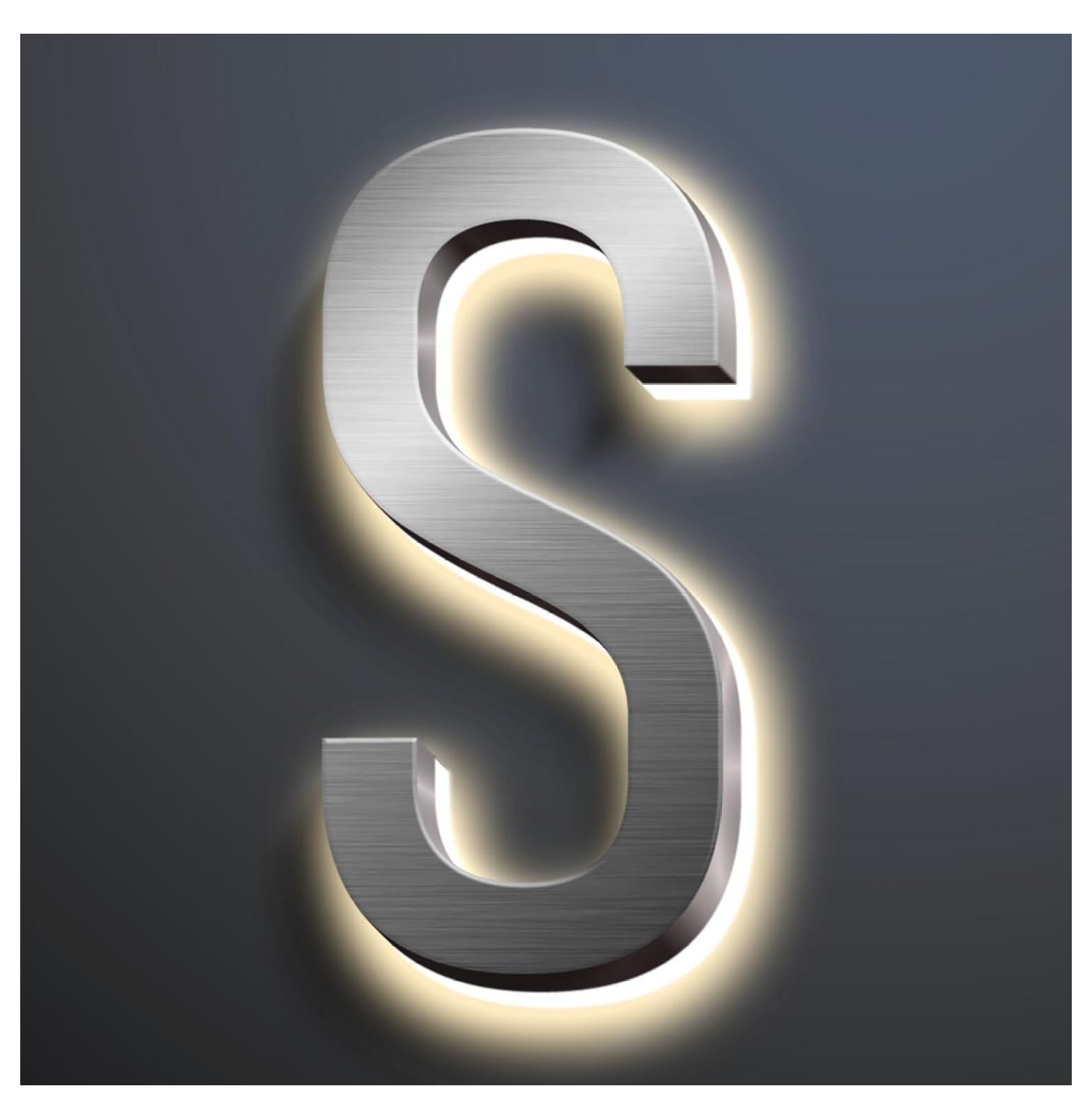 Illuminated Home Address Number, Backlit LED Address Numbers For House ...